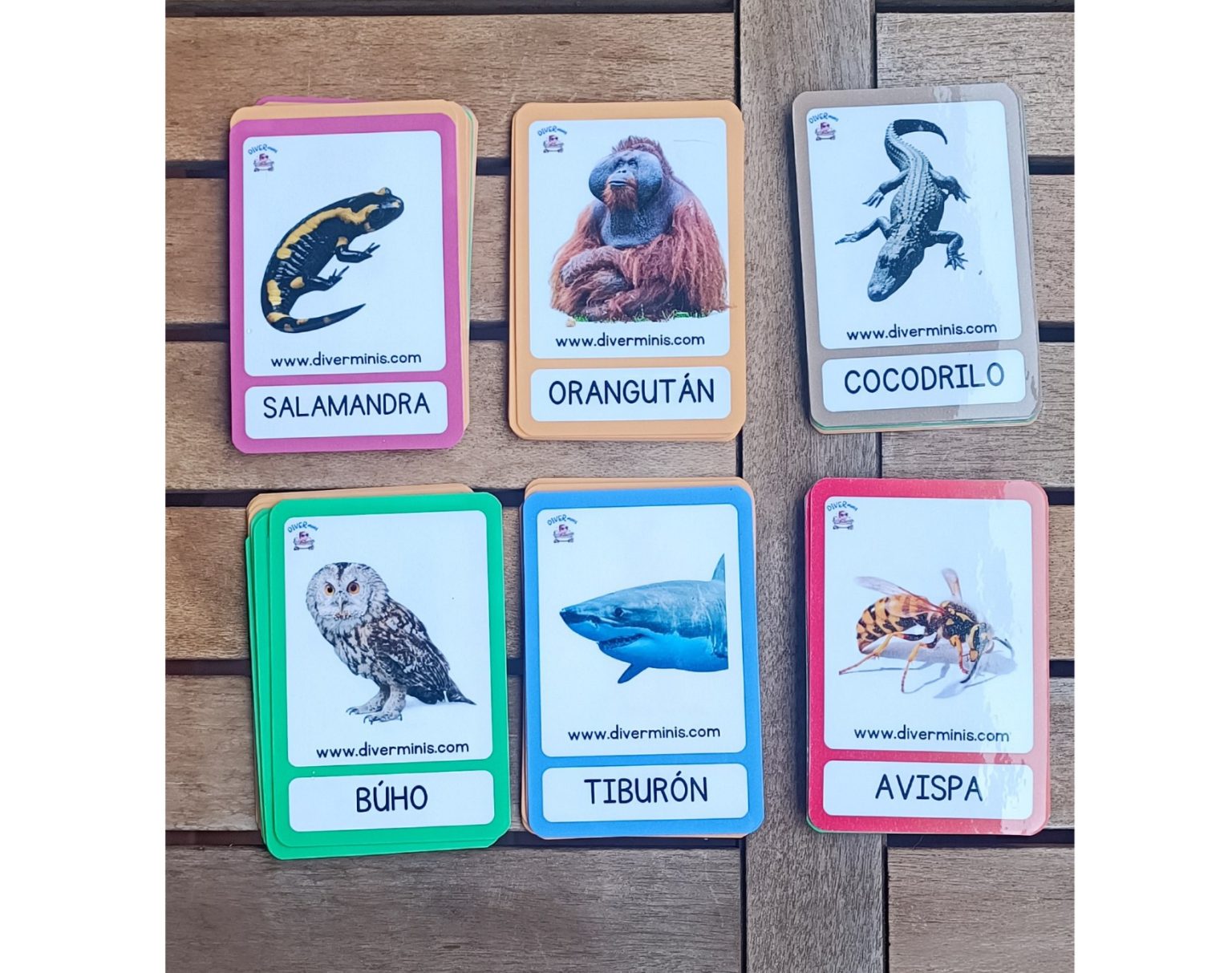 Cartas de animales – Diverminis