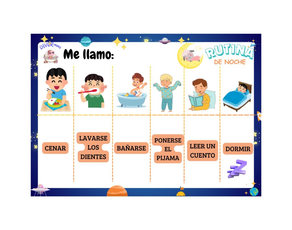 Rutina de noche – Diverminis